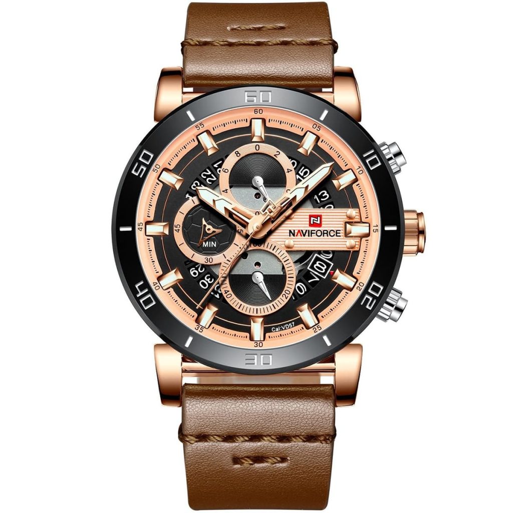 Naviforce Men's Watch NF9131 RG RG D BN | Watches Prime