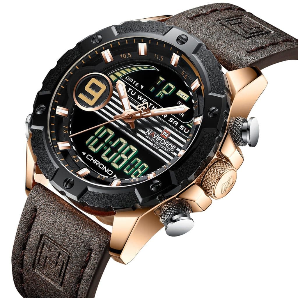 Naviforce Men's Watch NF9146L RG RG D BN | Watches Prime
