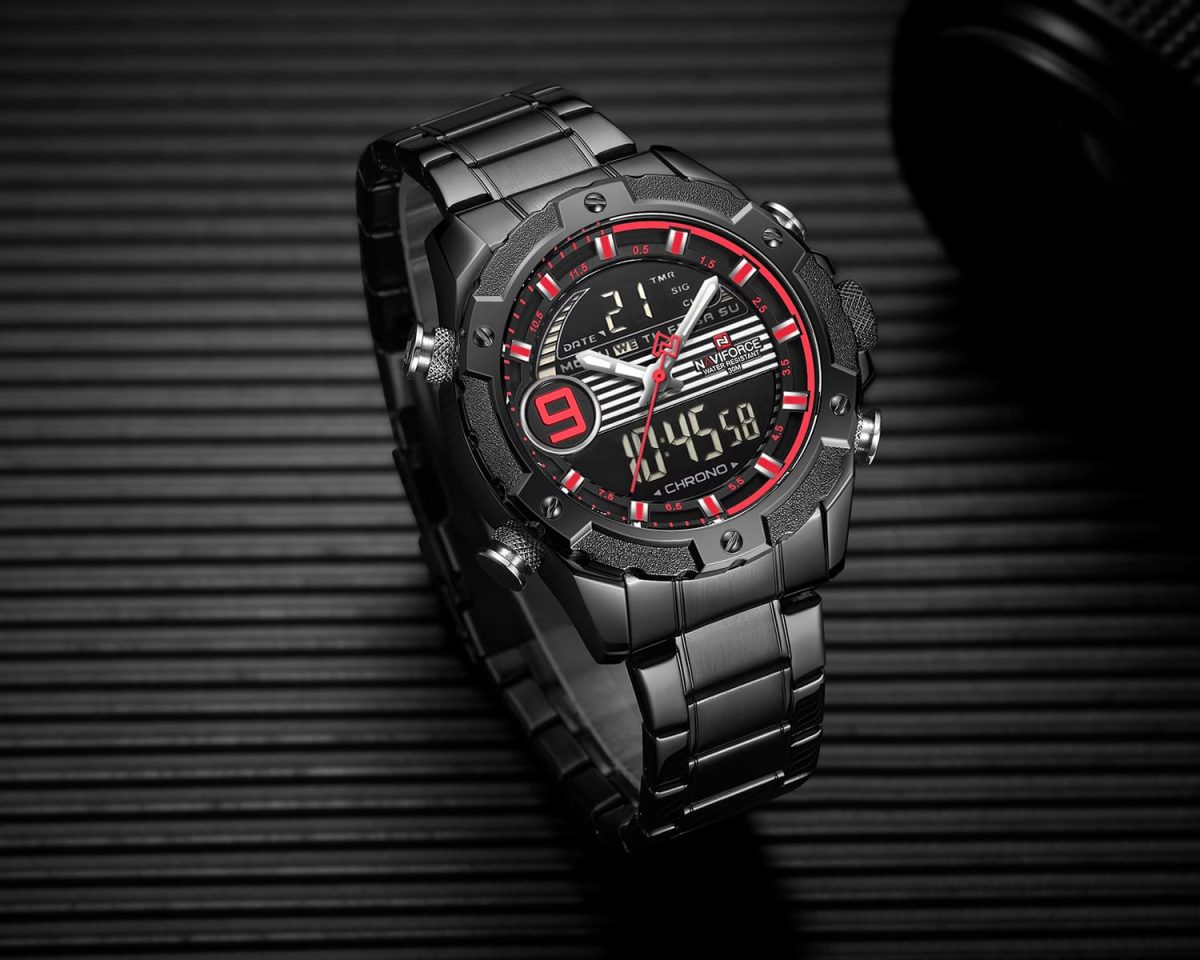 Naviforce Men's Watch NF9146S B B R | Watches Prime