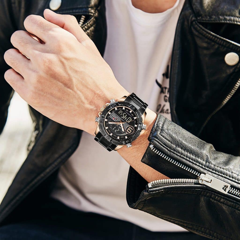 Naviforce Men's Watch NF9146S B B R | Watches Prime