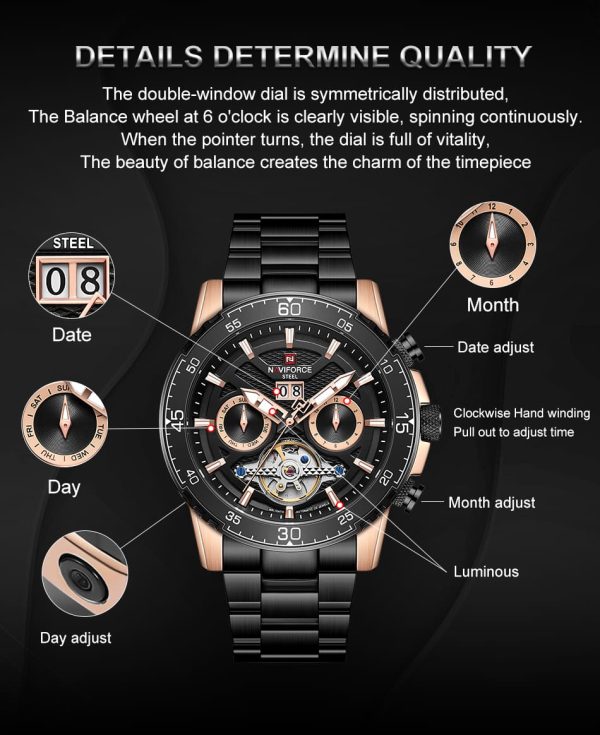 Naviforce Men's Watch NFS1001 RG B | Watches Prime