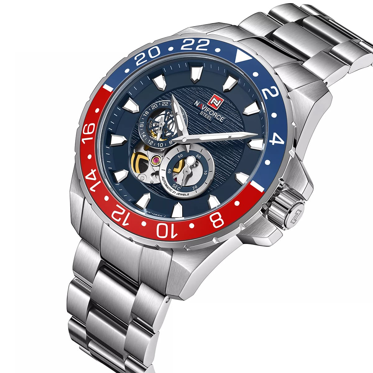 Naviforce Men's Watch NFS1003 S S BE | Watches Prime
