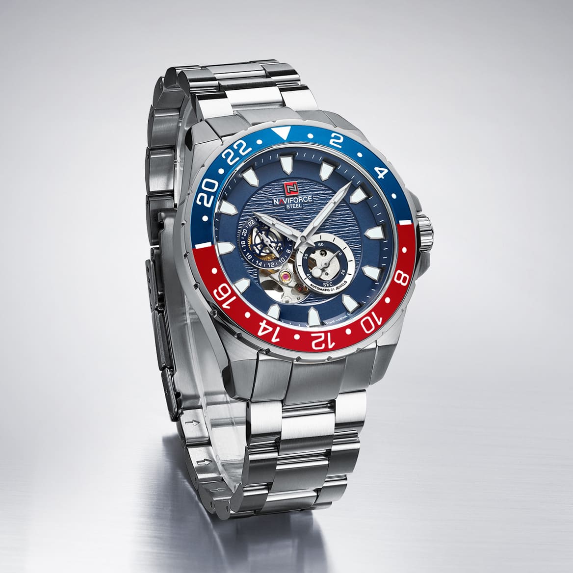 Naviforce Men's Watch NFS1003 S S BE | Watches Prime