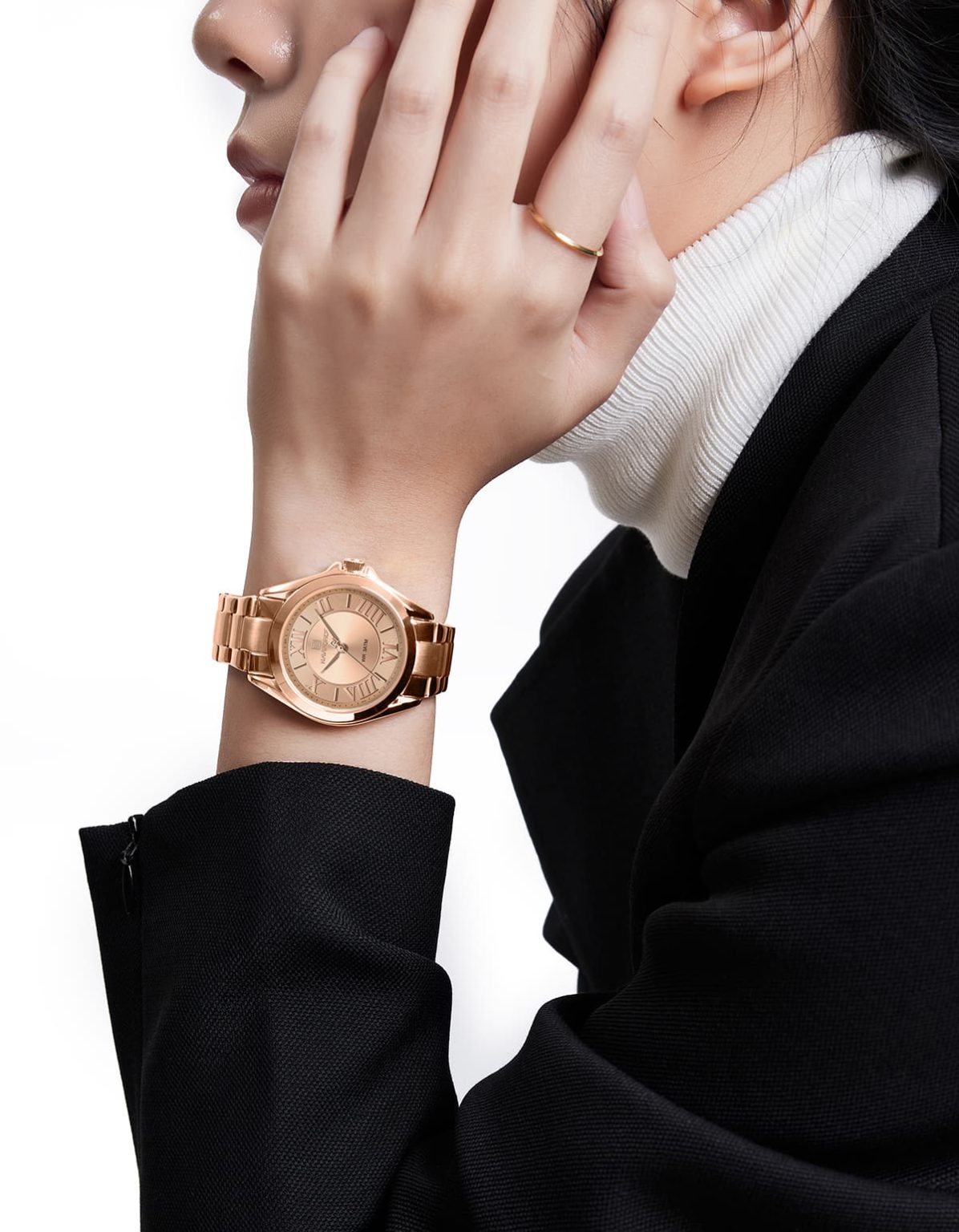 Naviforce Women's Watch NF5037 RG RG | Watches Prime