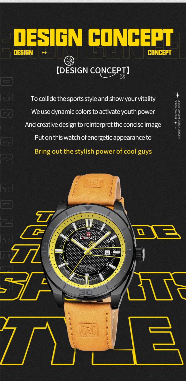 Naviforce Men's Watch NF9209 B Y Y BN | Watches Prime