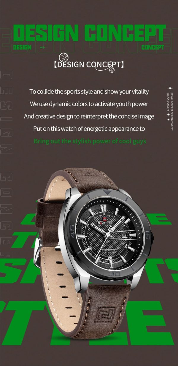 Naviforce Men's Watch NF9209 S B D BN | Watches Prime