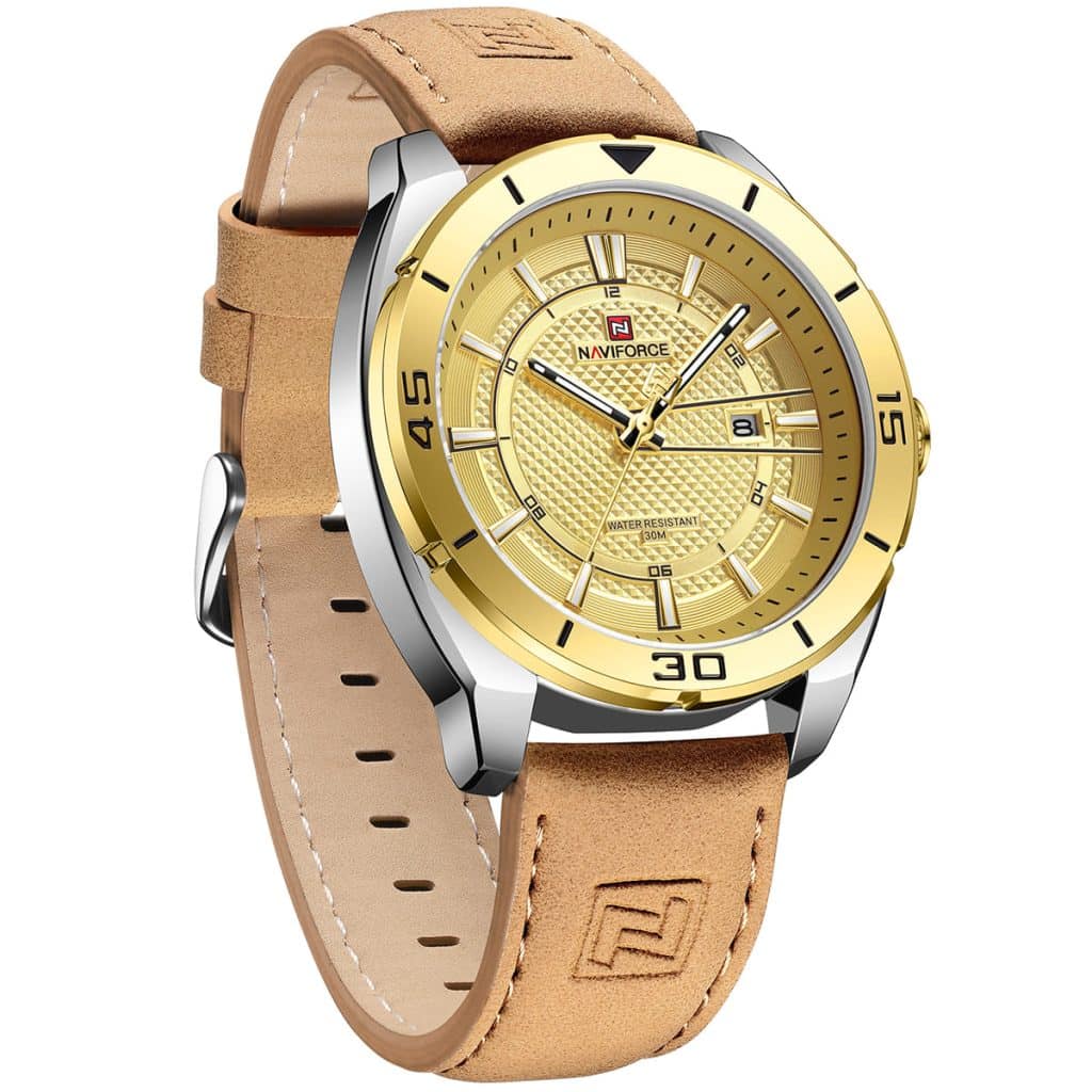 ساعة يد نافي فورس رجالية NF9209 S G L BN | واتشز برايم