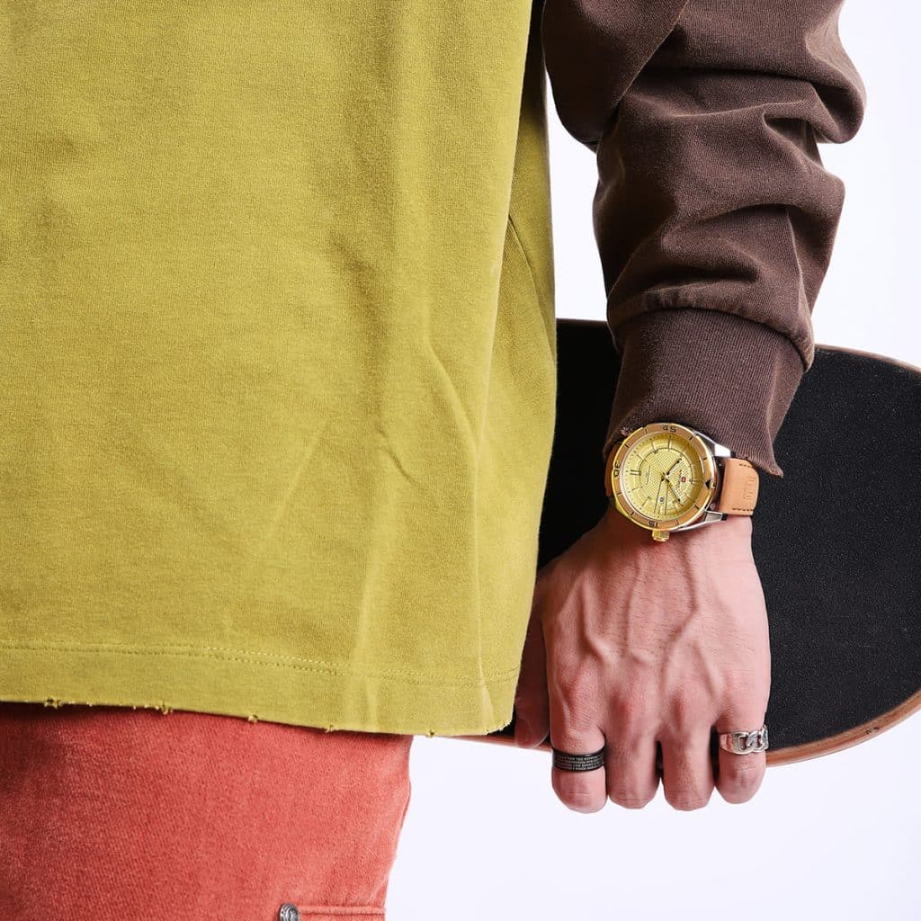 ساعة يد نافي فورس رجالية NF9209 S G L BN | واتشز برايم