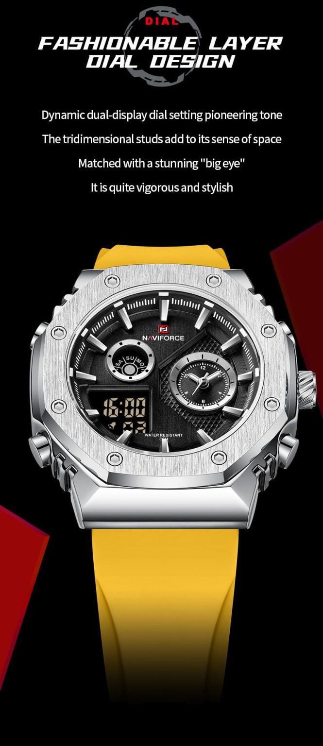 Naviforce Men's Watch NF9216T S B Y | Watches Prime