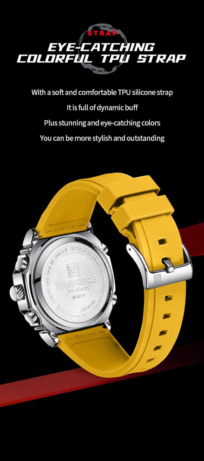 Naviforce Men's Watch NF9216T S B Y | Watches Prime