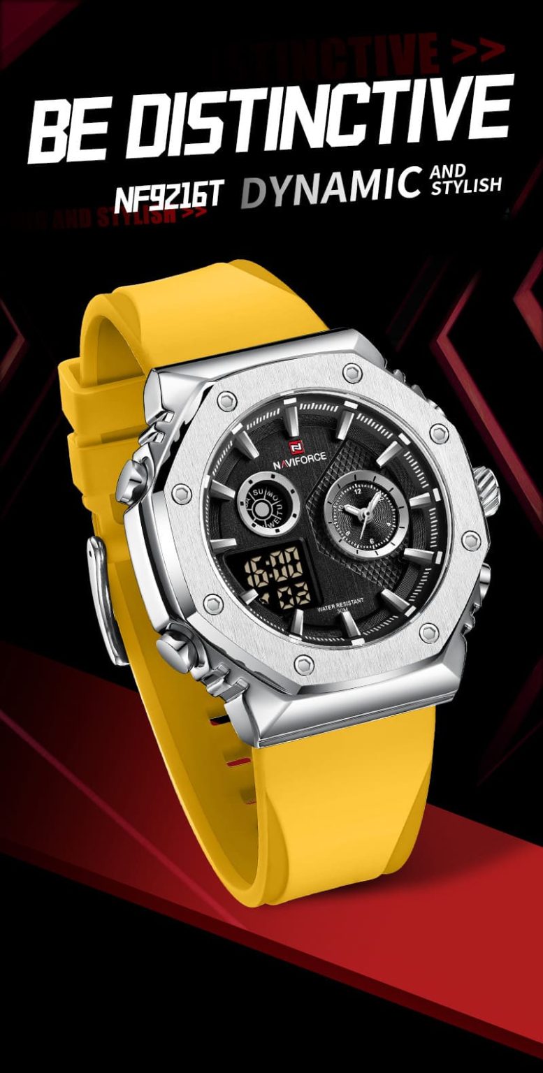 ساعة يد نافي فورس رجالية NF9216T S B Y | واتشز برايم
