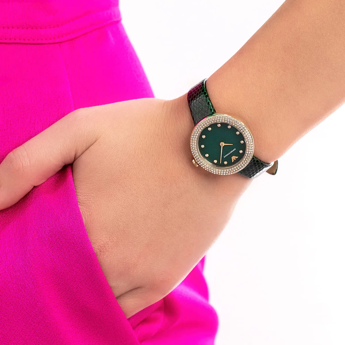 Emporio Armani Ladies Watch Rosa AR11419 | Watches Prime