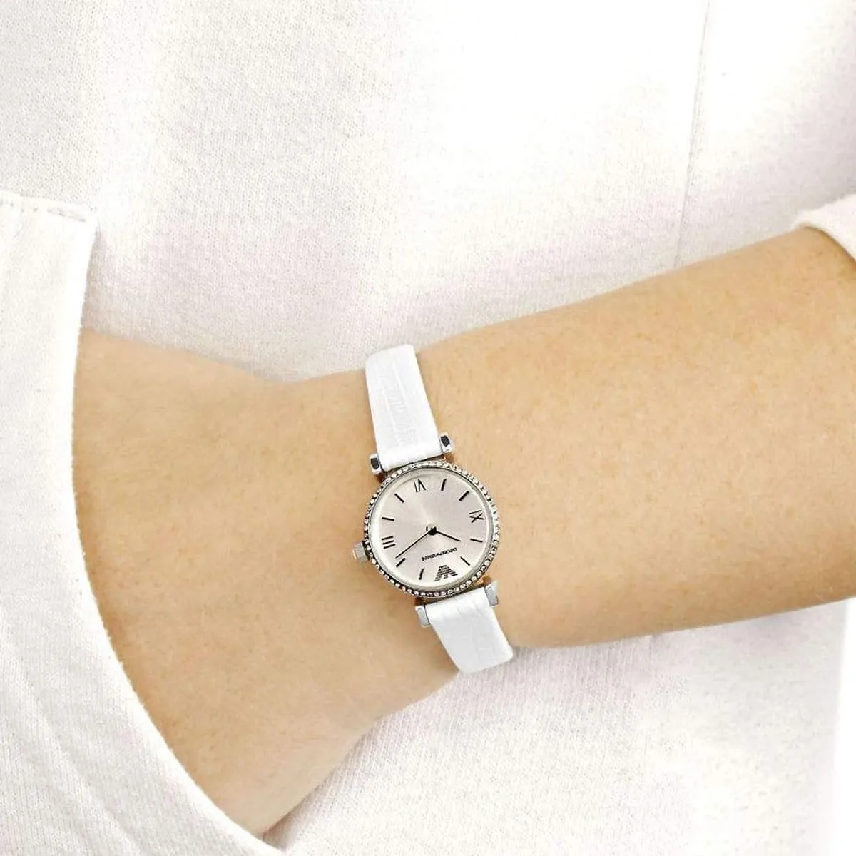 Emporio Armani Ladies Watch Gianni T-Bar Mini AR1686 | Watches Prime