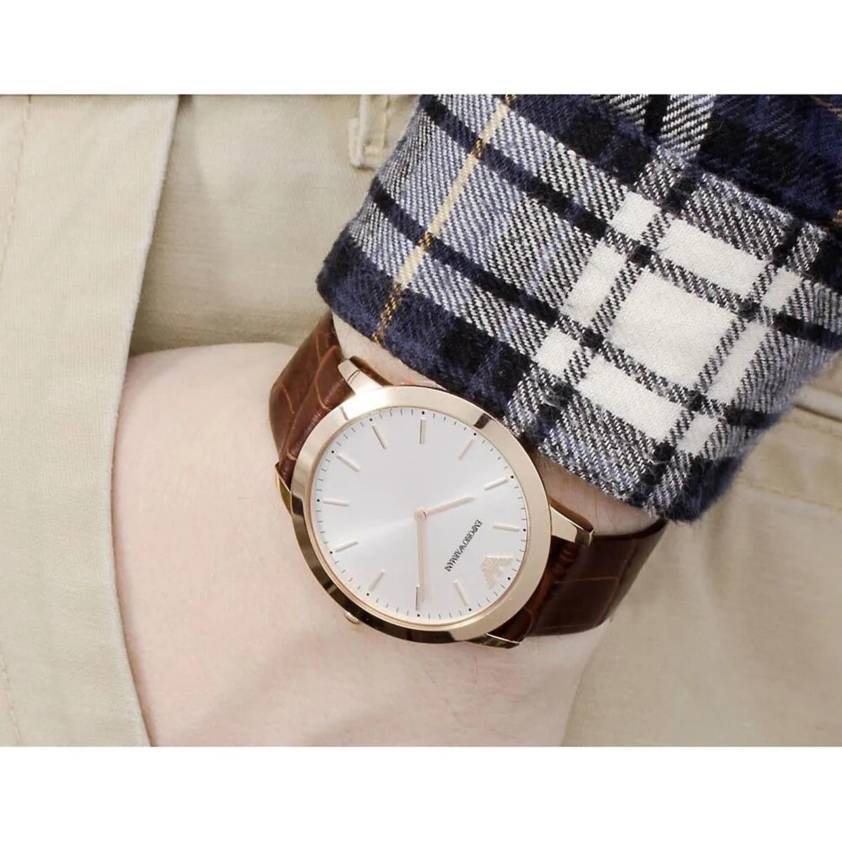 Emporio Armani Men's Watch Dino Slim Large AR1743 | Watches Prime