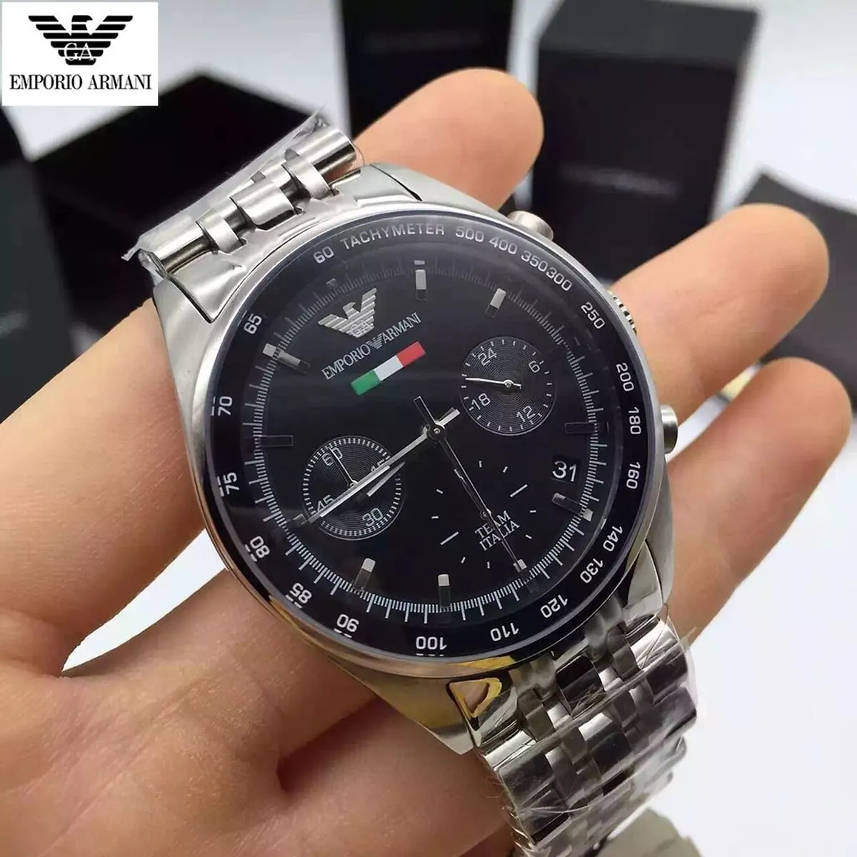 Emporio Armani Men's Watch Tazio Medium AR5984 | Watches Prime