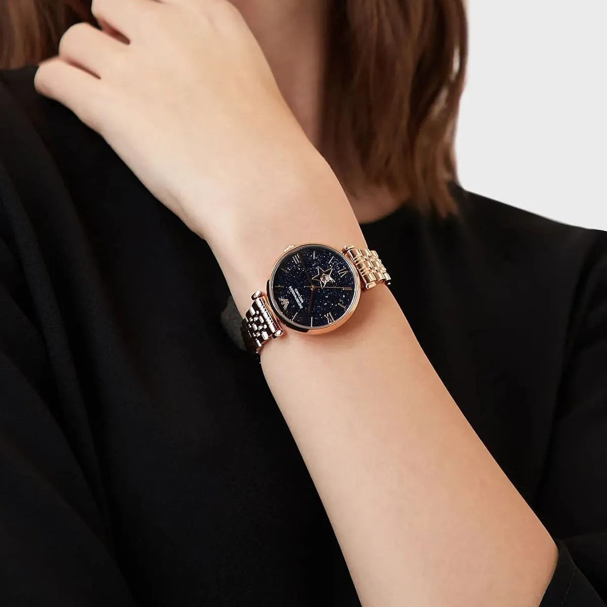 Emporio Armani Ladies Watch Gianni T-Bar AR60043 | Watches Prime