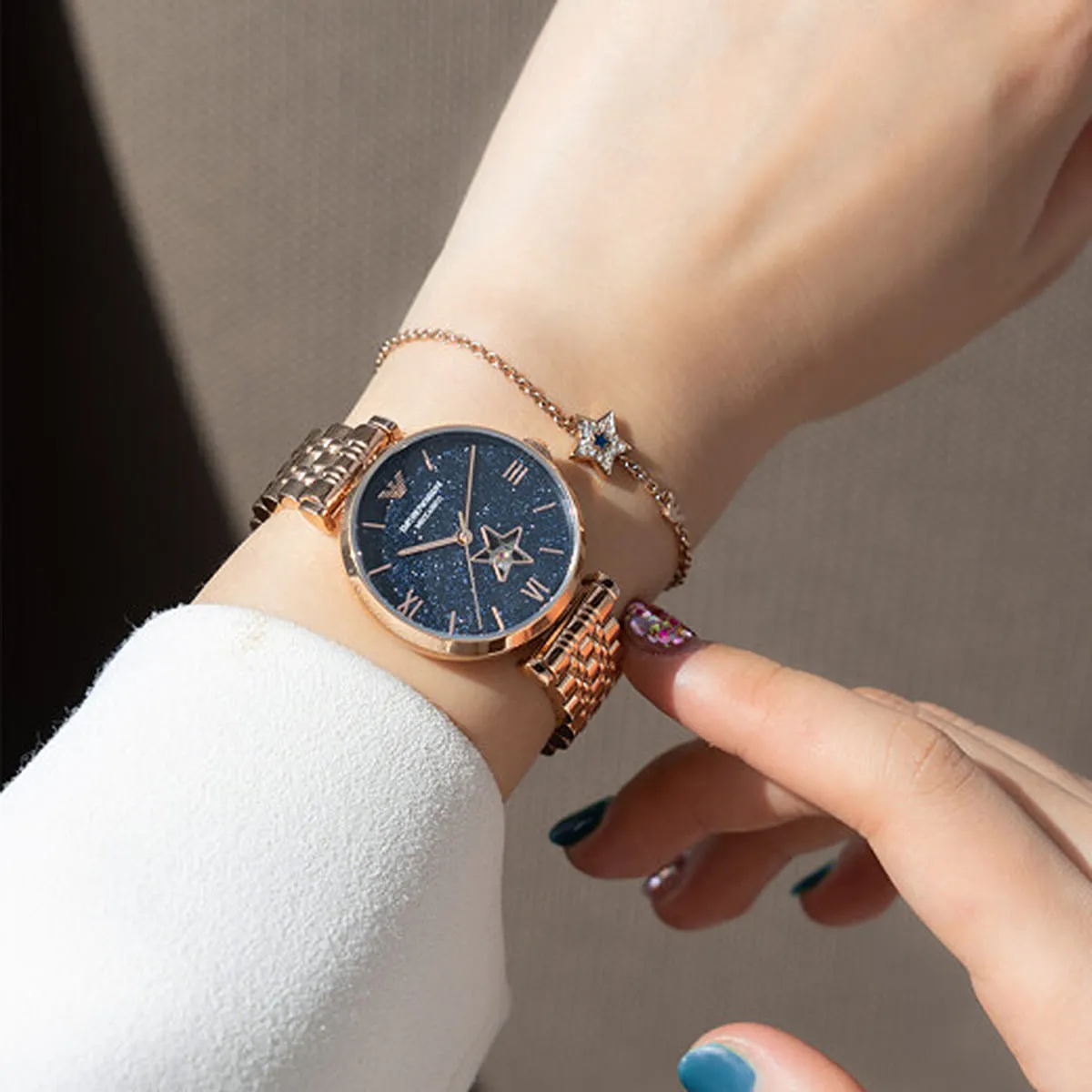 Emporio Armani Ladies Watch Gianni T-Bar AR60043 | Watches Prime