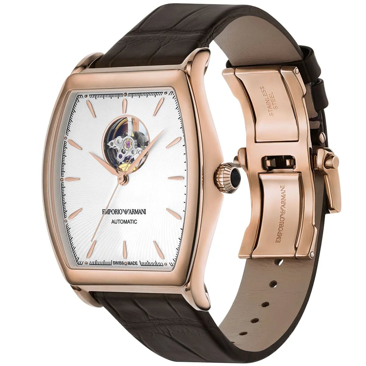 Emporio Armani Men's Watch Open Balance Wheel ARS3353 | Watches Prime