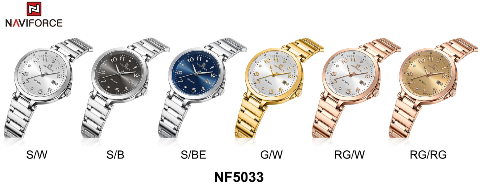 Naviforce Ladies Watch NF5033 RG RG | Watches Prime