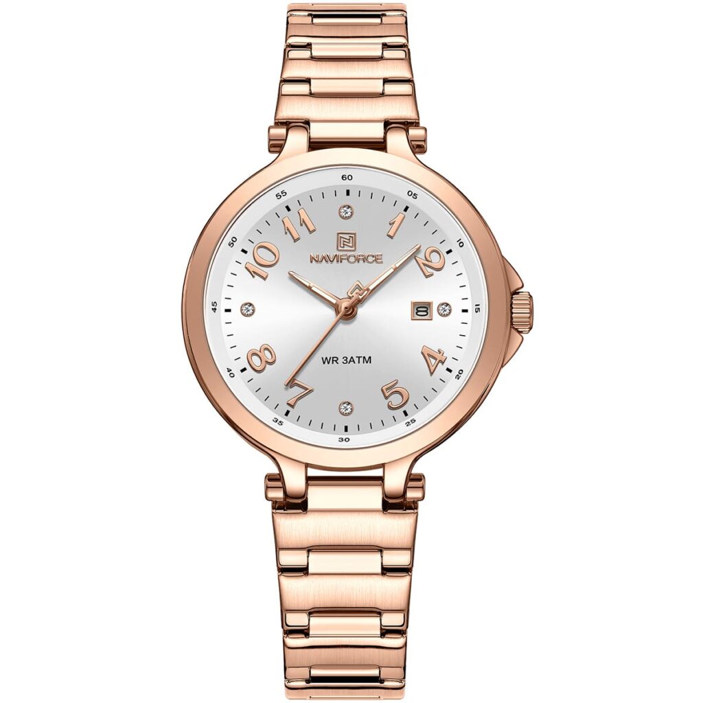 Naviforce Ladies Watch NF5033 RG W | Watches Prime