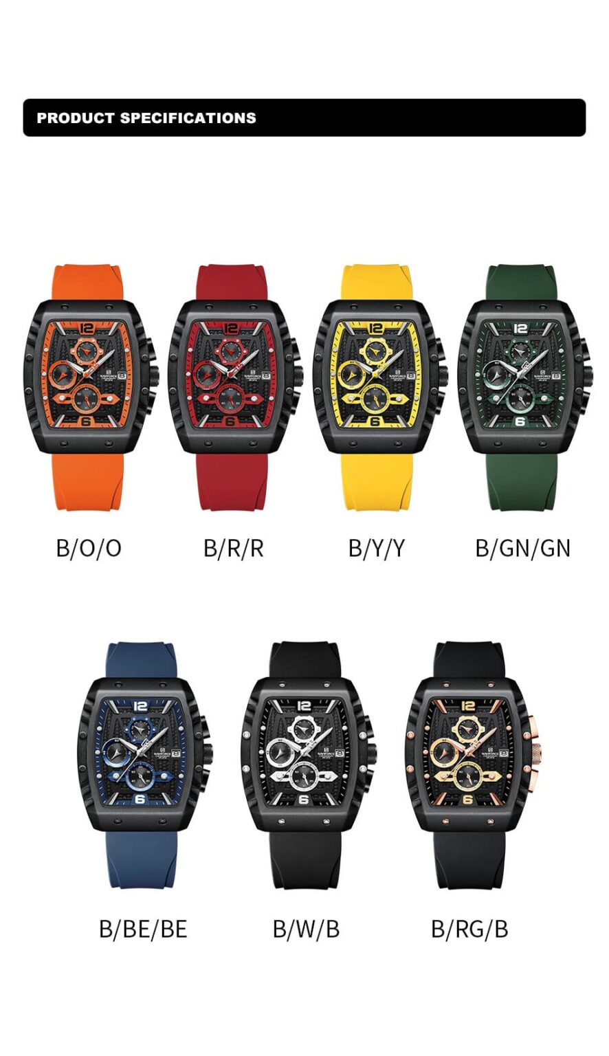 Naviforce Men's Watch NF8025 B BE BE | Watches Prime