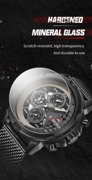 Naviforce Men's Watch NF9110S B W B | Watches Prime