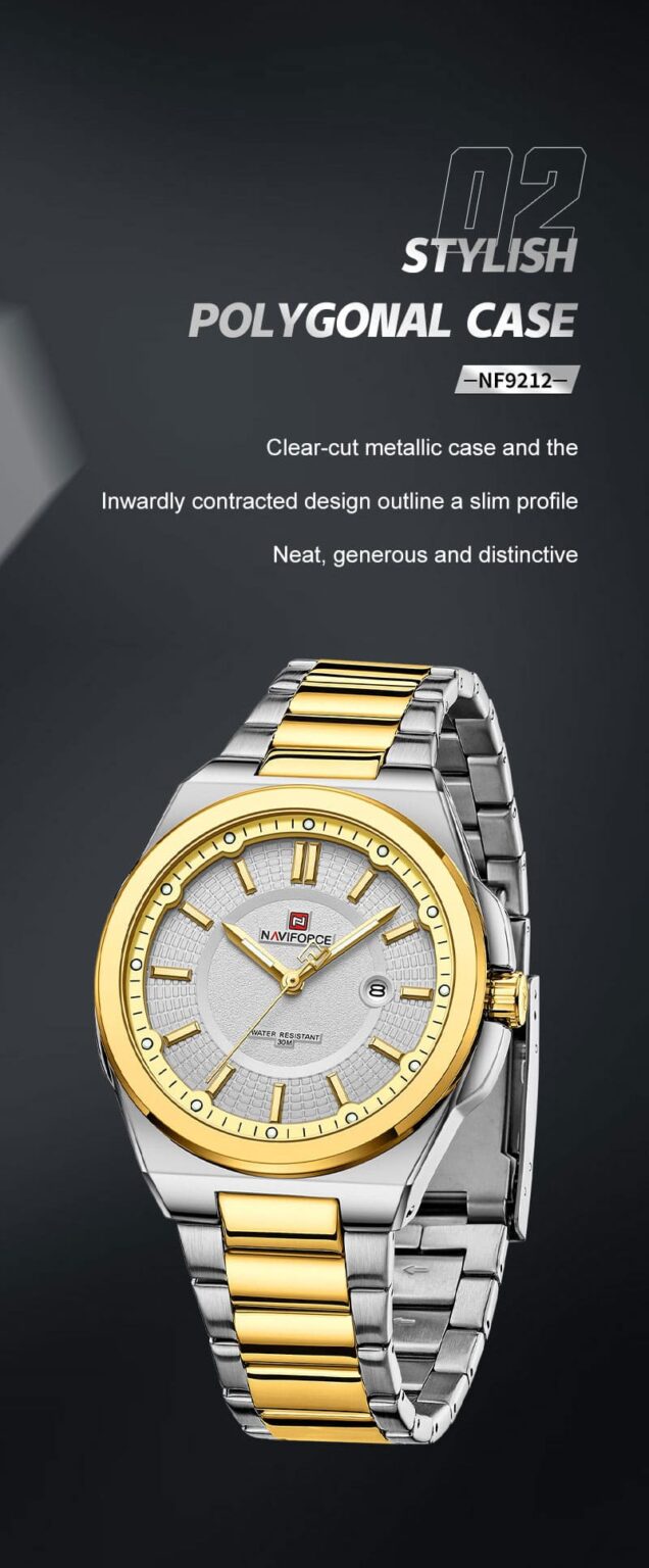 Naviforce Men's Watch NF9212 G W | Watches Prime