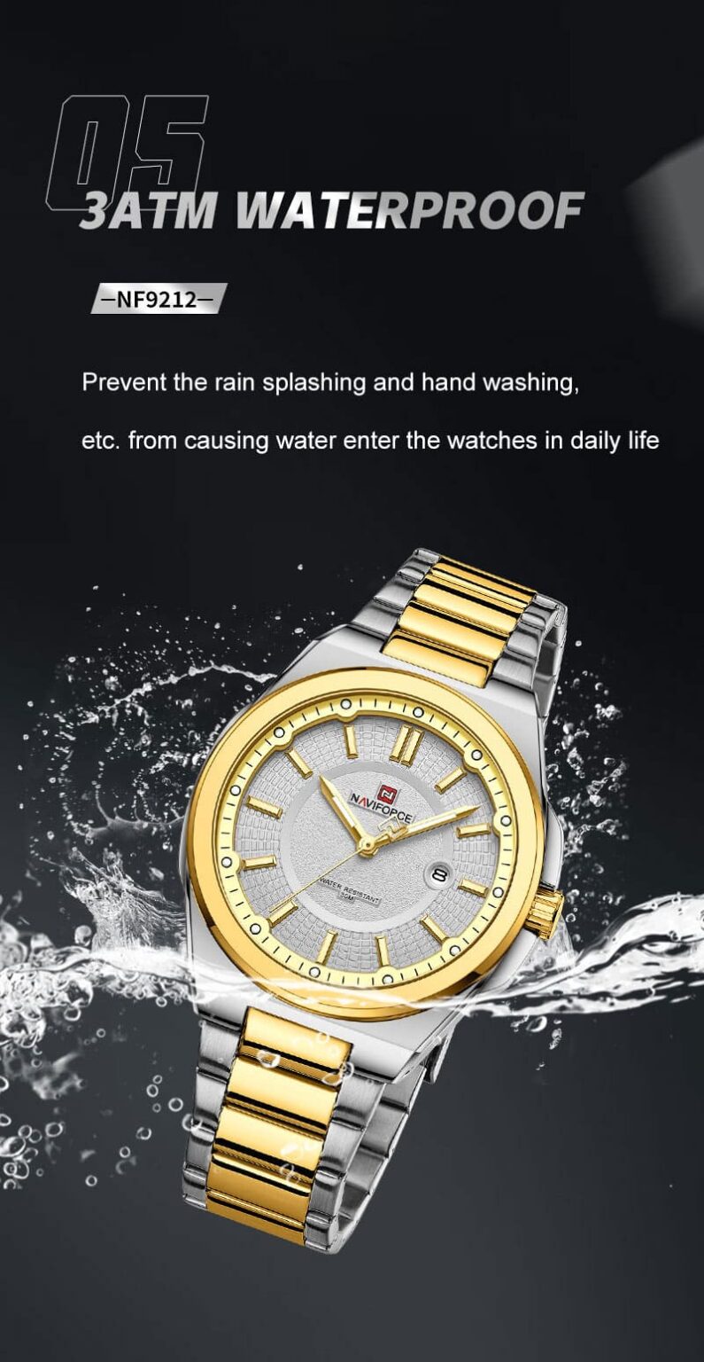 Naviforce Men's Watch NF9212 G W | Watches Prime