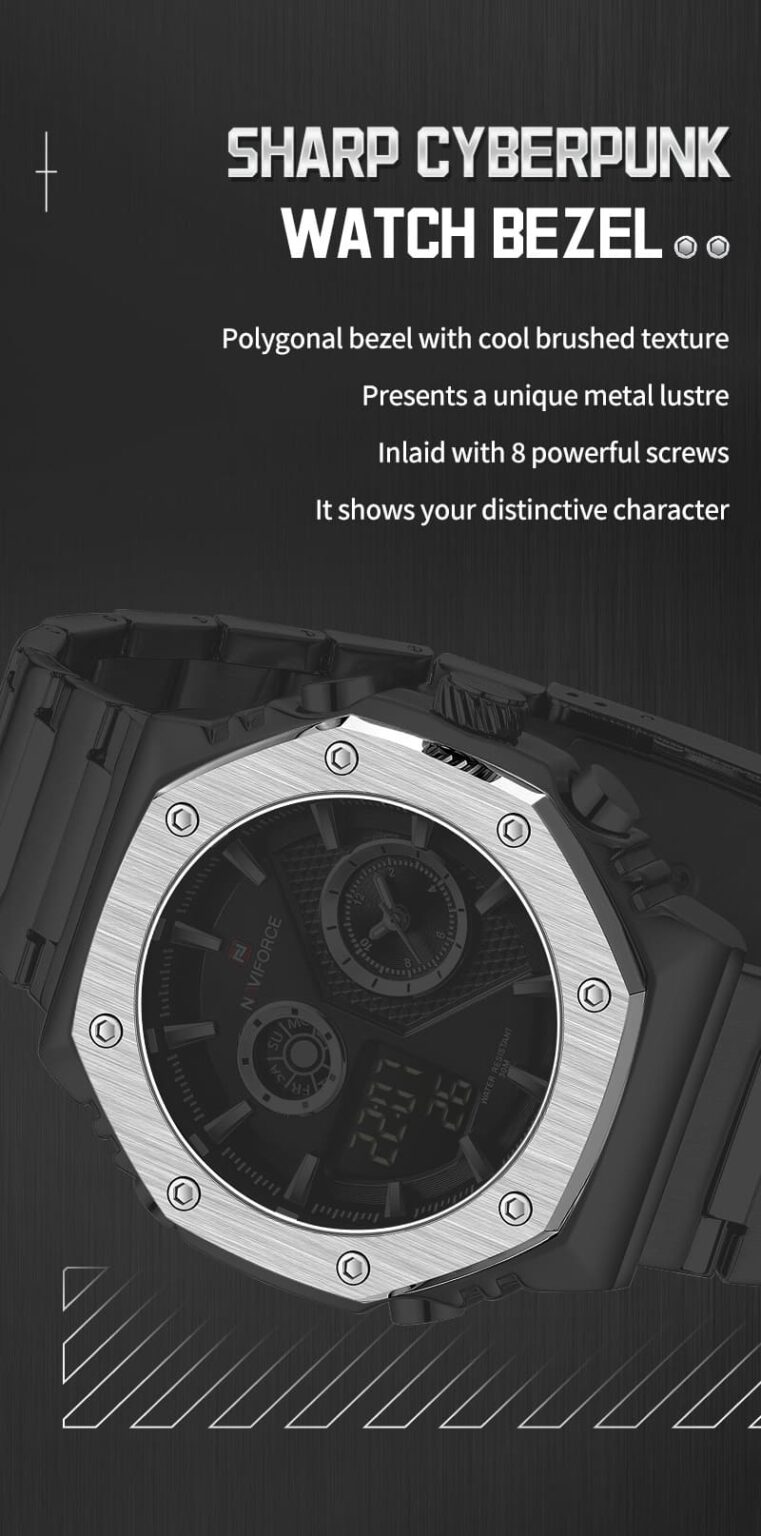 Naviforce Men's Watch NF9216S S B | Watches Prime