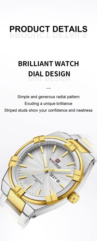 Naviforce Men's Watch NF9218 G W | Watches Prime
