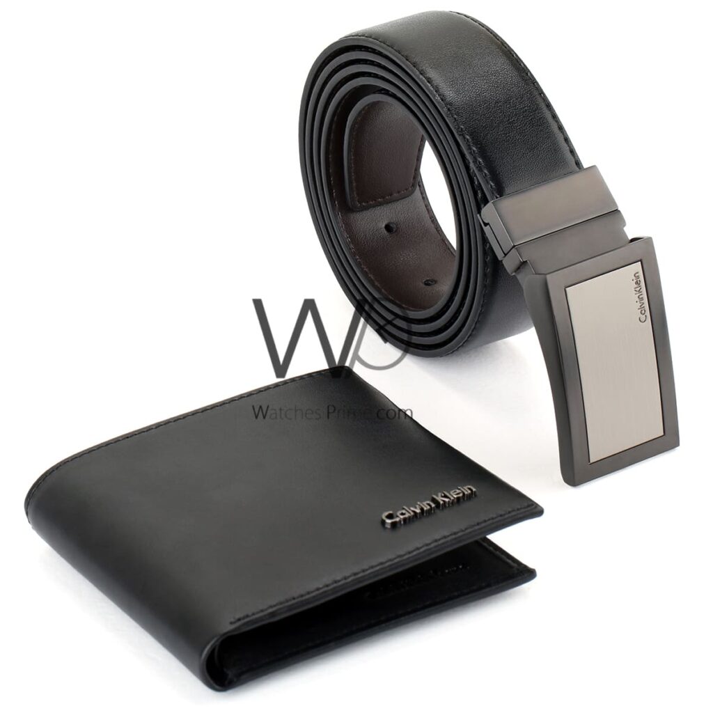 Calvin Klein CK Wallet Belt Set Men Black | Watches Prime