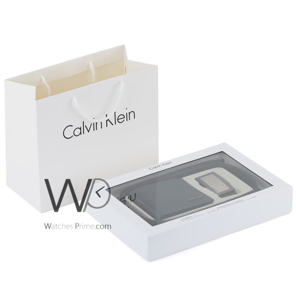 Calvin Klein CK Wallet Belt Set Men Black | Watches Prime