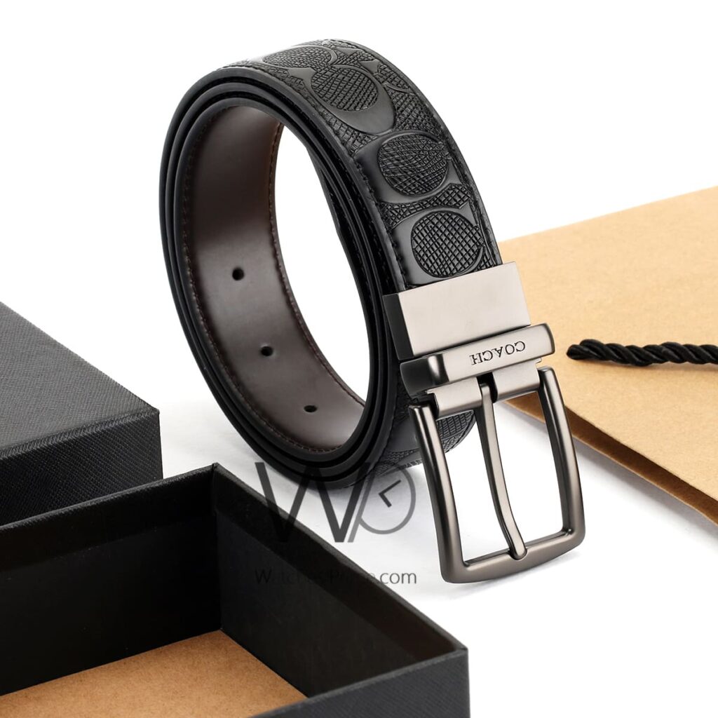 Coach Leather Patterned Wallet Belt Card Set | Watches Prime
