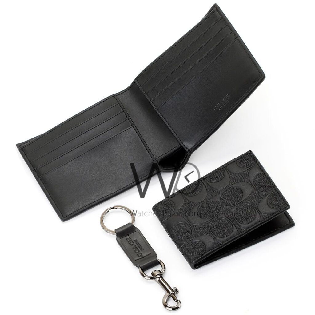 Coach Leather patterned wallet card holder | Watches Prime