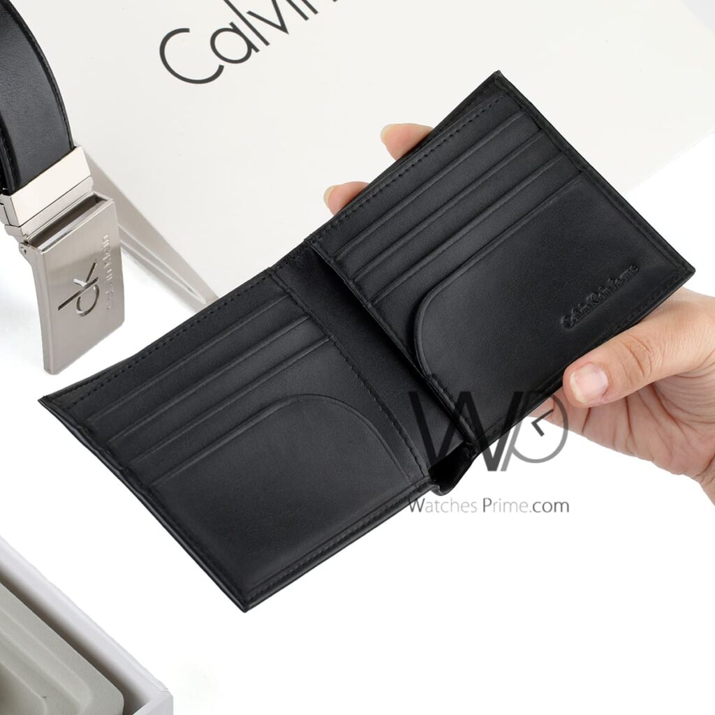 Calvin Klein CK Wallet Belt Set Black Men | Watches Prime