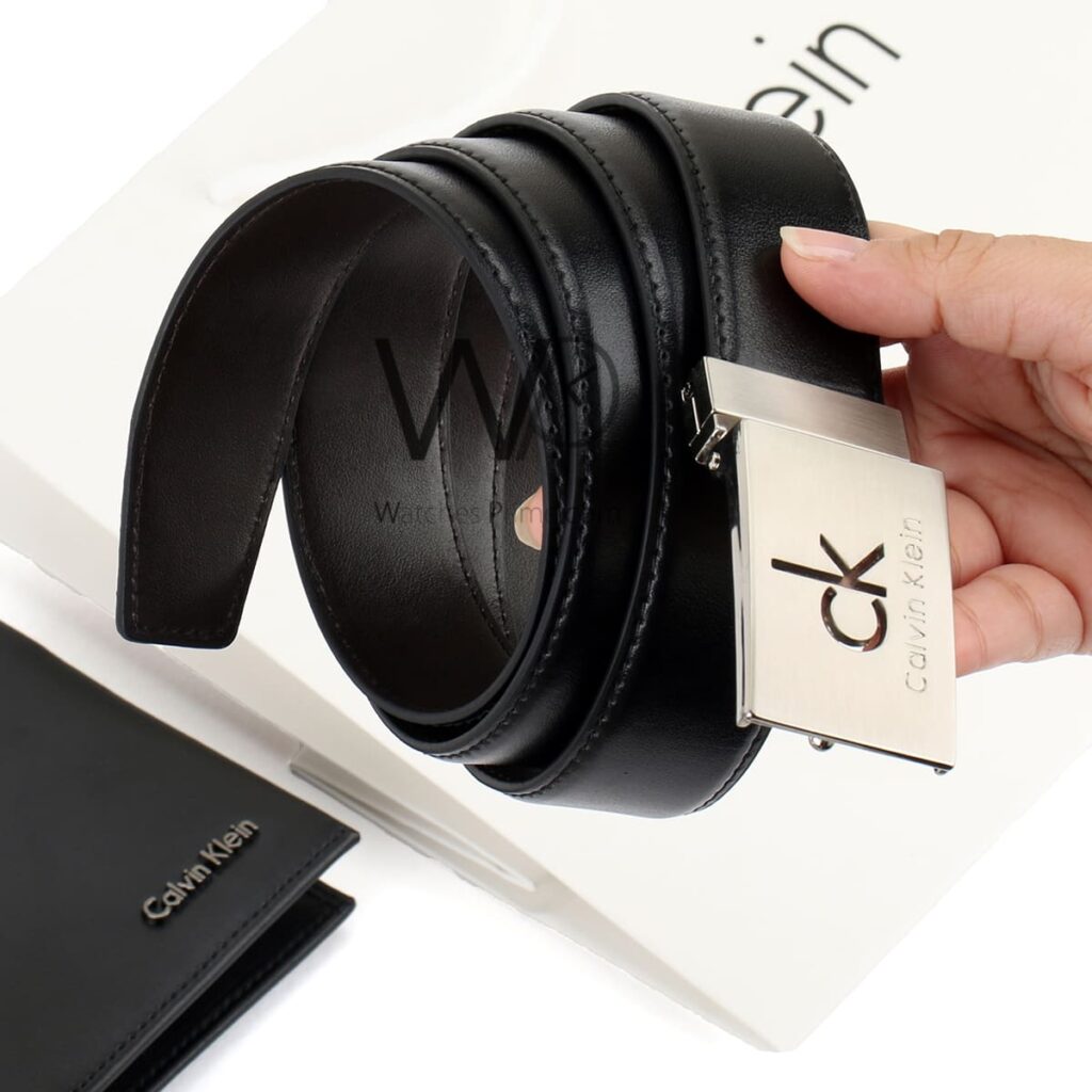 Calvin Klein CK Wallet Belt Set Black Men | Watches Prime