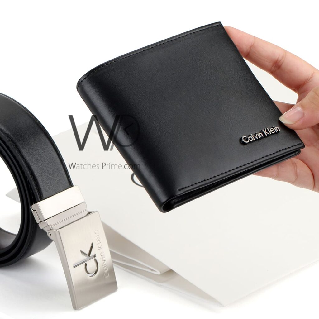 Calvin Klein CK Wallet Belt Set Black Men | Watches Prime