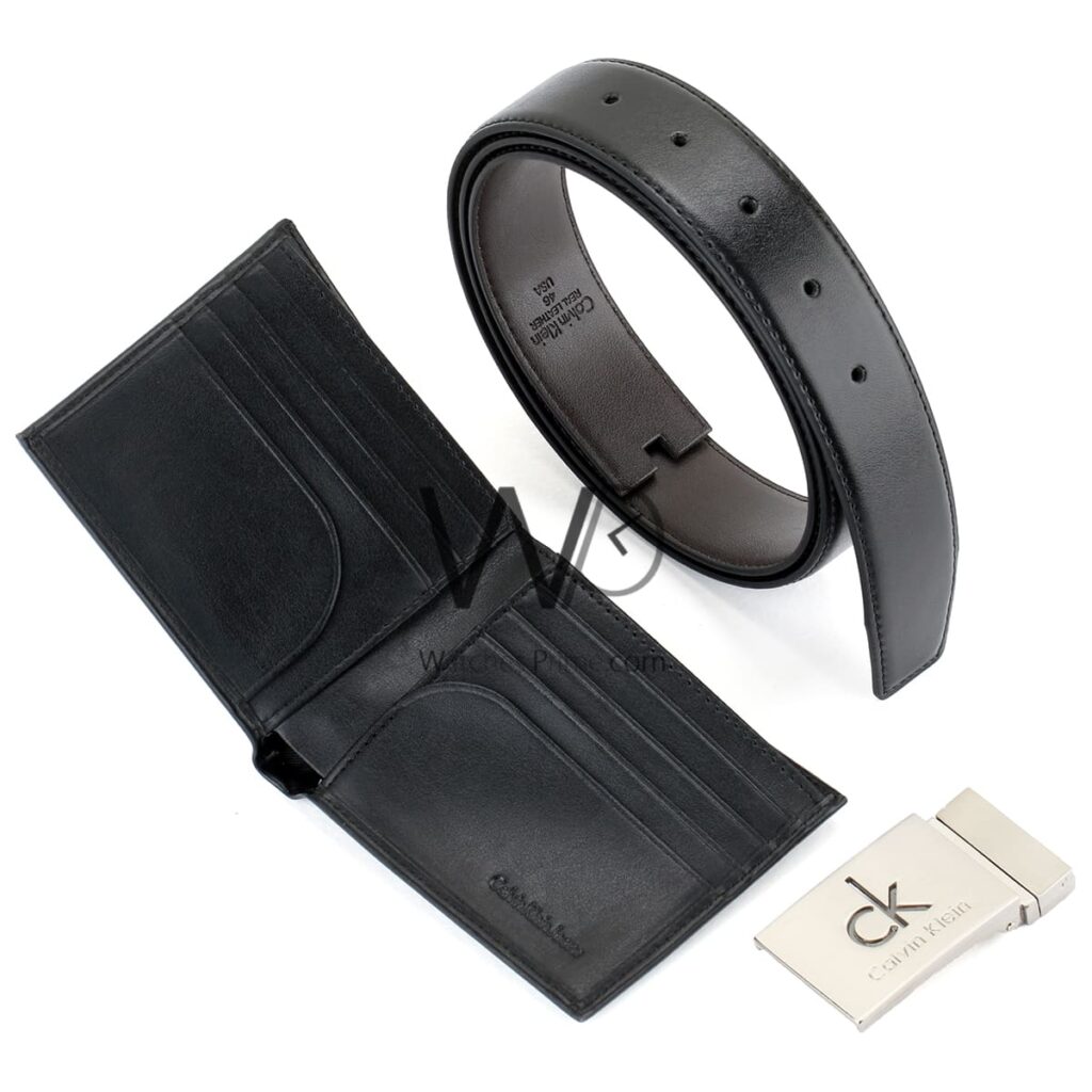 Calvin Klein CK Wallet Belt Set Black Men | Watches Prime
