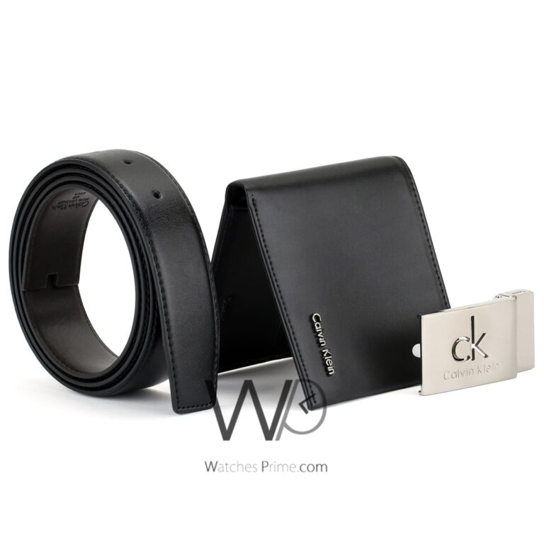 Calvin Klein CK Wallet Belt Set Black Men | Watches Prime