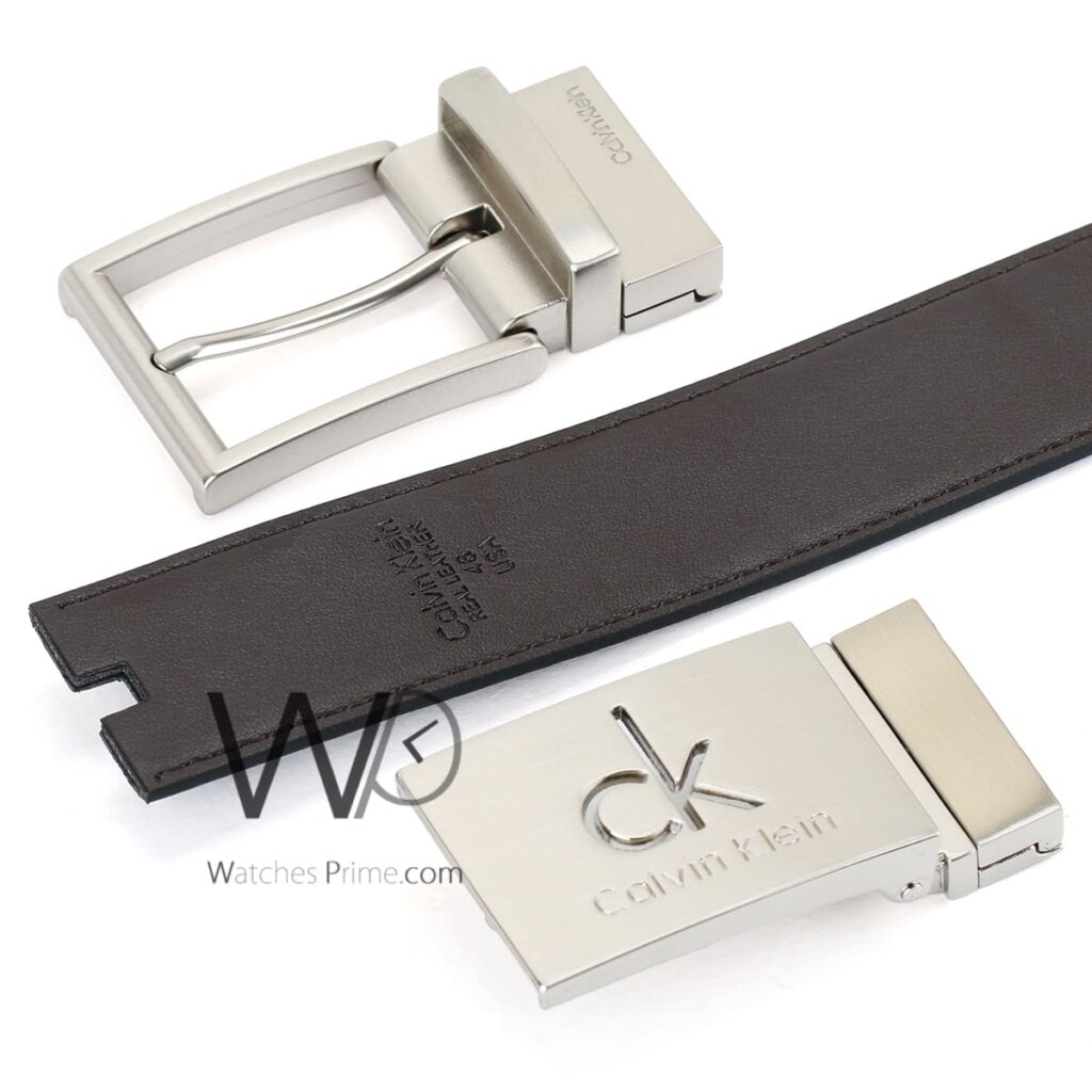 Calvin Klein Belts Set double Face Men Brown | Watches Prime
