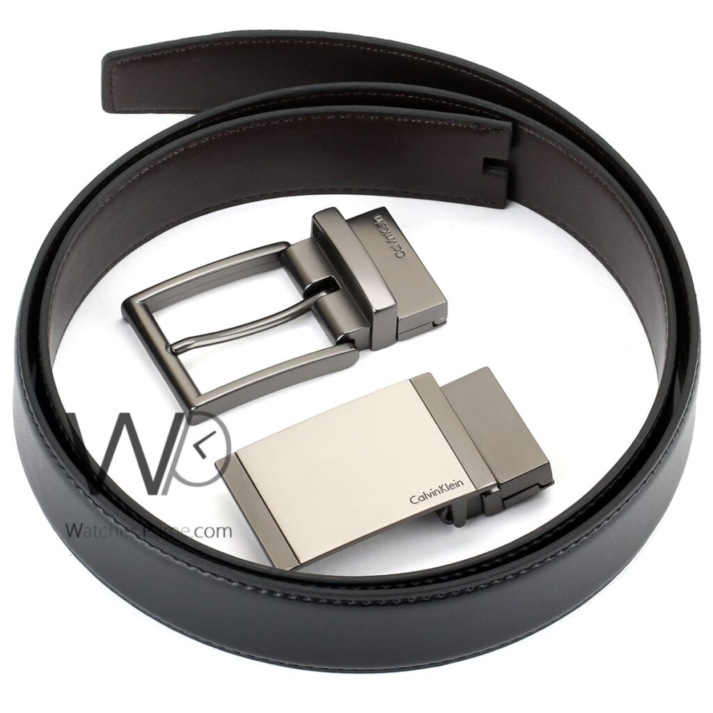 Calvin Klein Belts Set double Face Men Black | Watches Prime