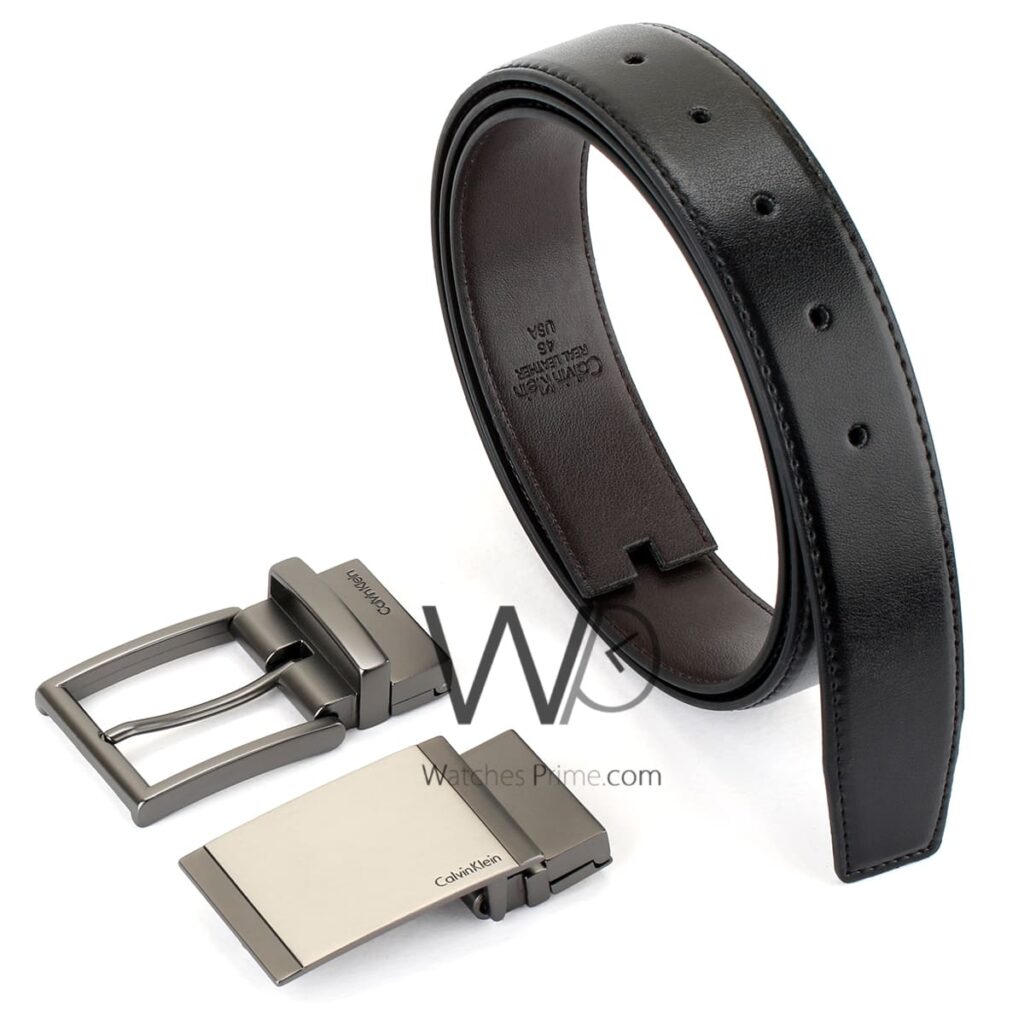 Calvin Klein Belts Set double Face Men Black | Watches Prime