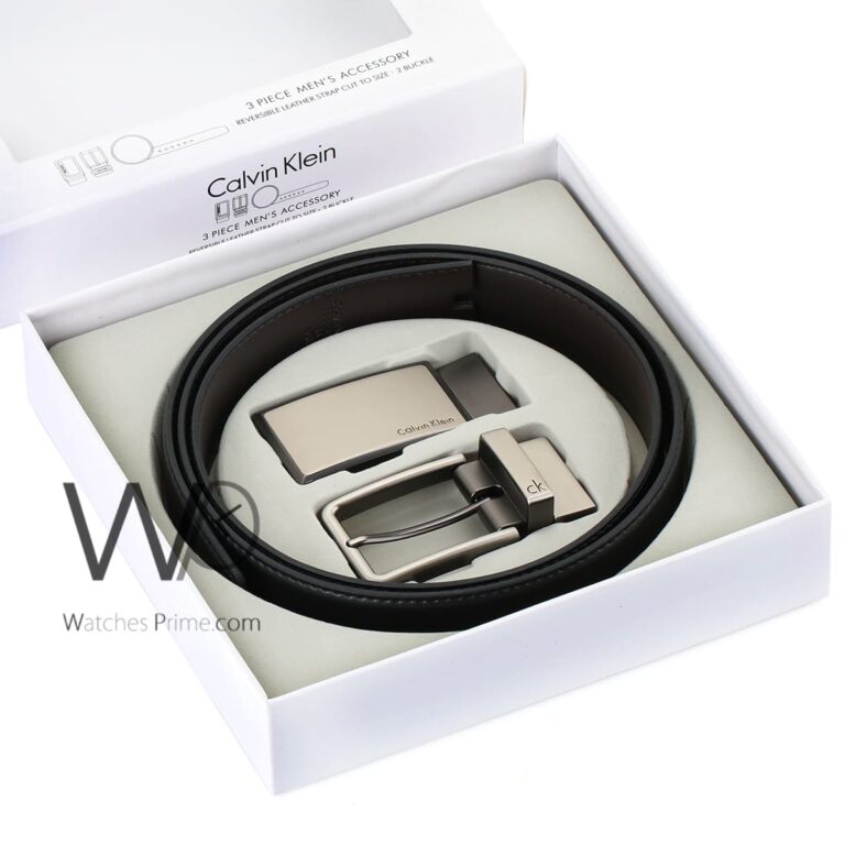 Calvin Klein Belts Set Black double Face Men | Watches Prime