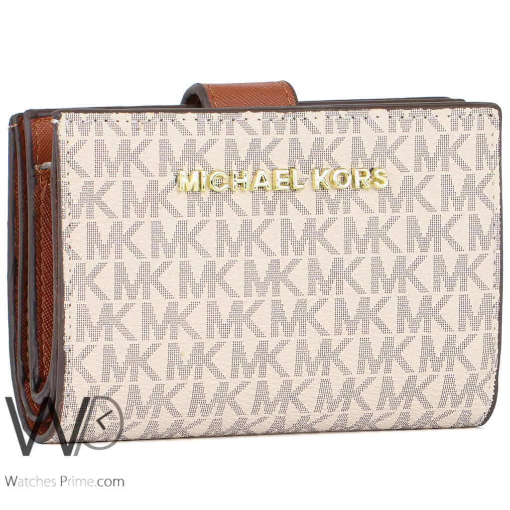 Michael Kors MK Wallet White Women Leather | Watches Prime