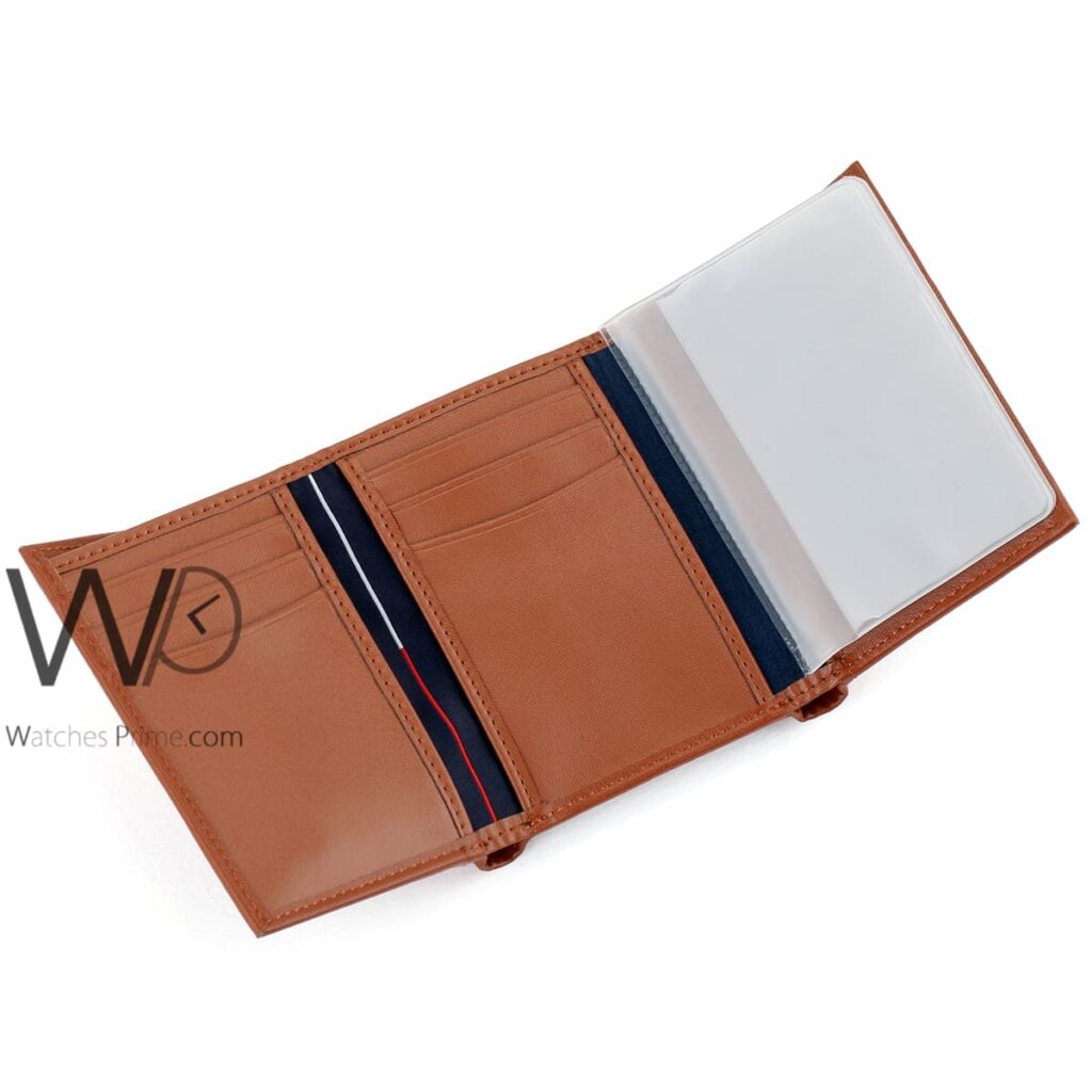 Tommy Hilfiger Leather Trifold light brown | Watches Prime