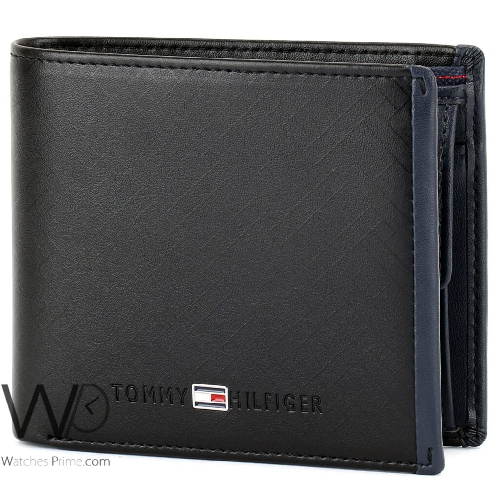 Tommy Hilfiger Wallet Leather Lines Printed | Watches Prime