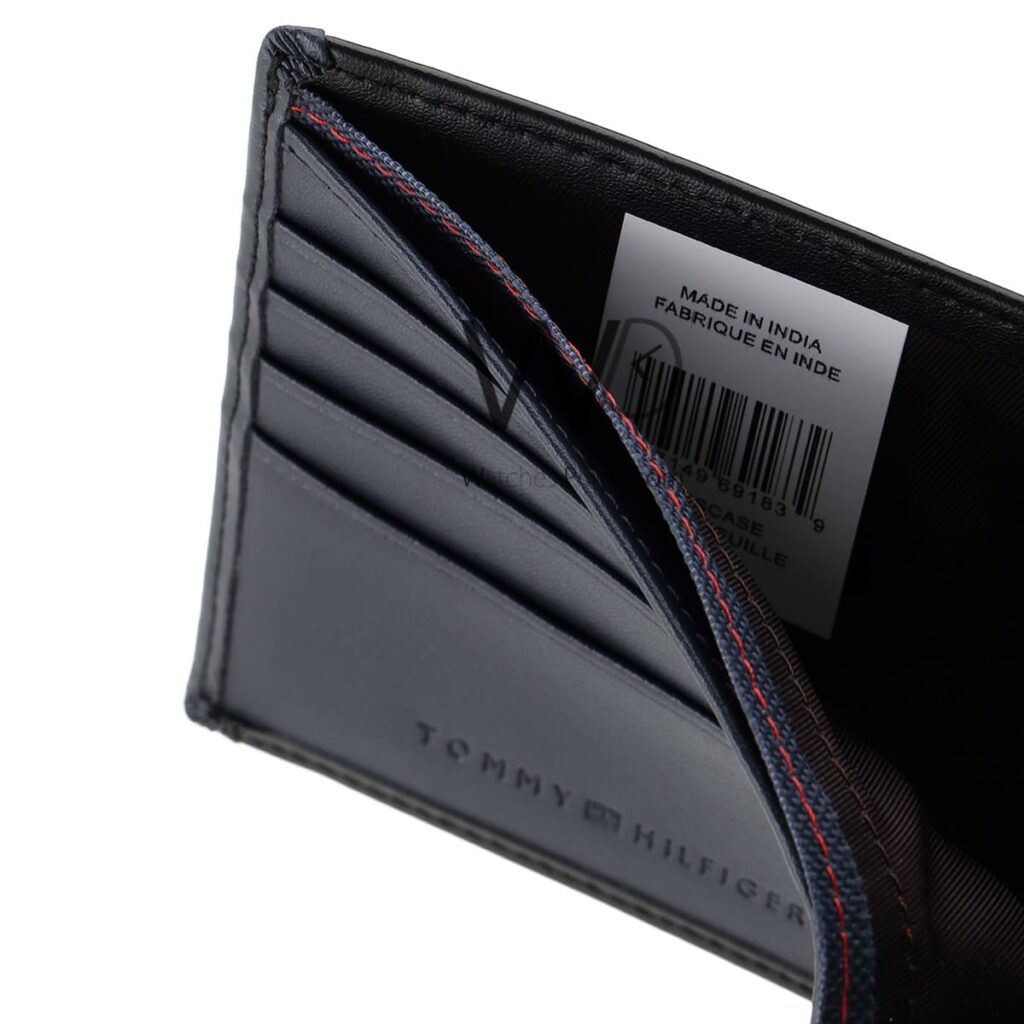 Tommy Hilfiger Wallet Leather Lines Printed | Watches Prime