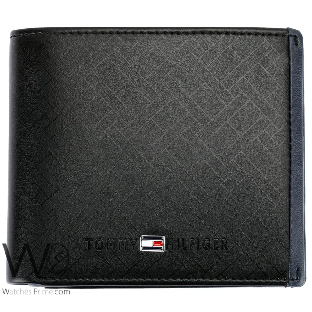 Tommy Hilfiger Wallet Leather Lines Printed | Watches Prime