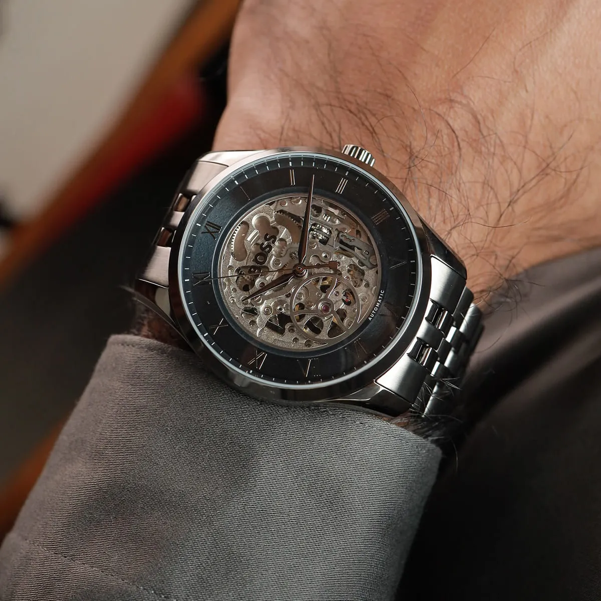 Hugo Boss Men's Watch Principle Skeleton 1514254 | Watches Prime