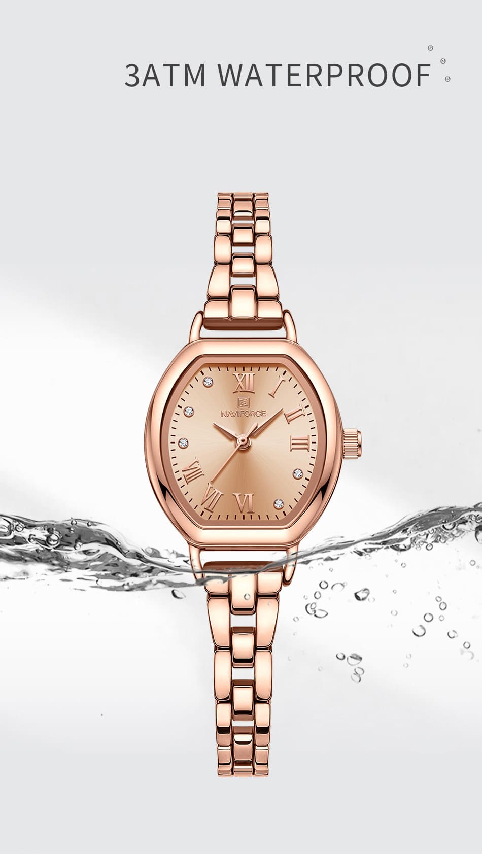 Naviforce Ladies Watch NF5035 RG RG | Watches Prime